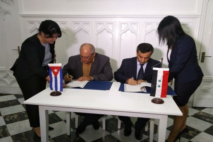 Cuba, Syria ink cultural agreement • Trabajadores